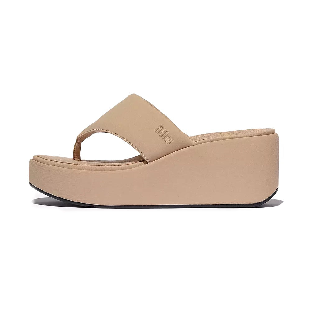 FitFlop Platform Wedge Toe-Post Sandals (Beige) – Hansen's